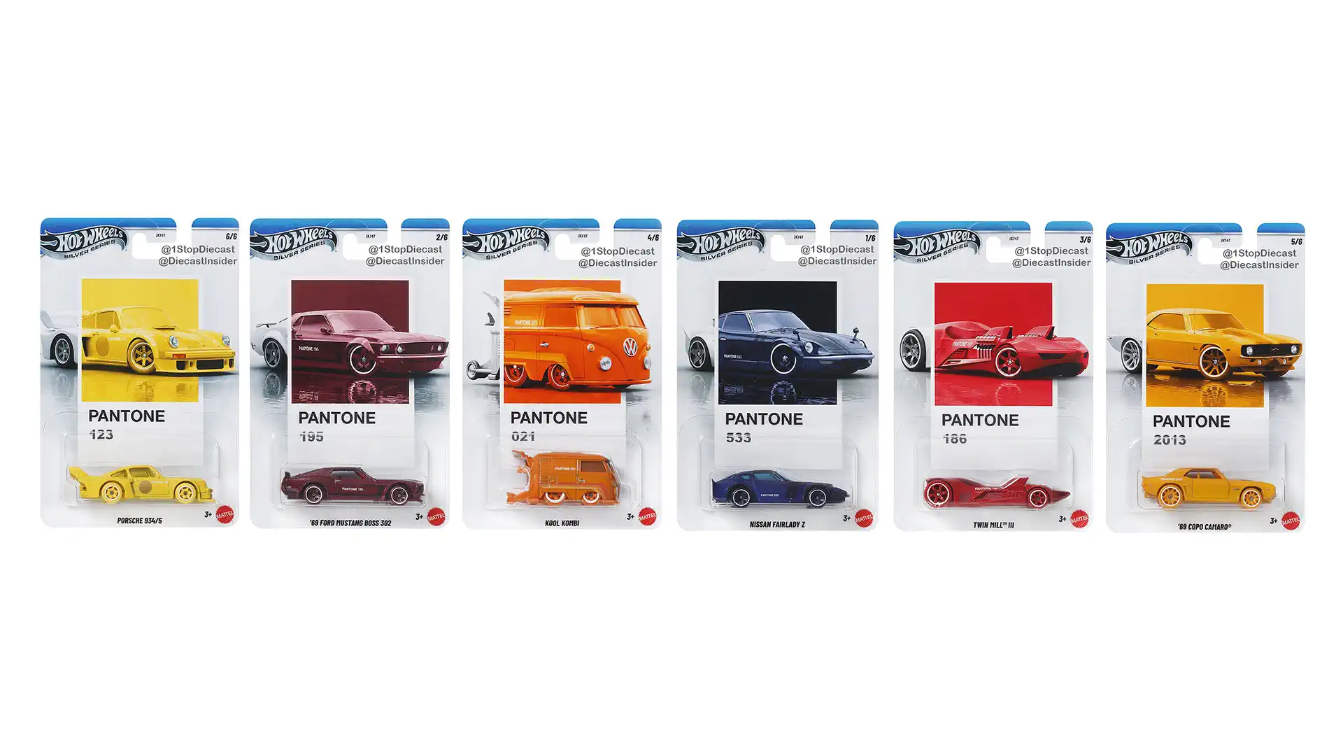 Hot Wheels: Pantone Assortment (10) - Diecast Dream Garage